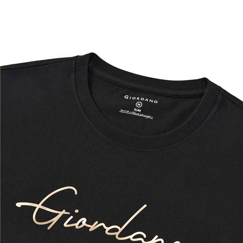 GIORDANO Online Store | เสื้อยืดผู้ชาย Men's Jersey Slim Fit Printed ...